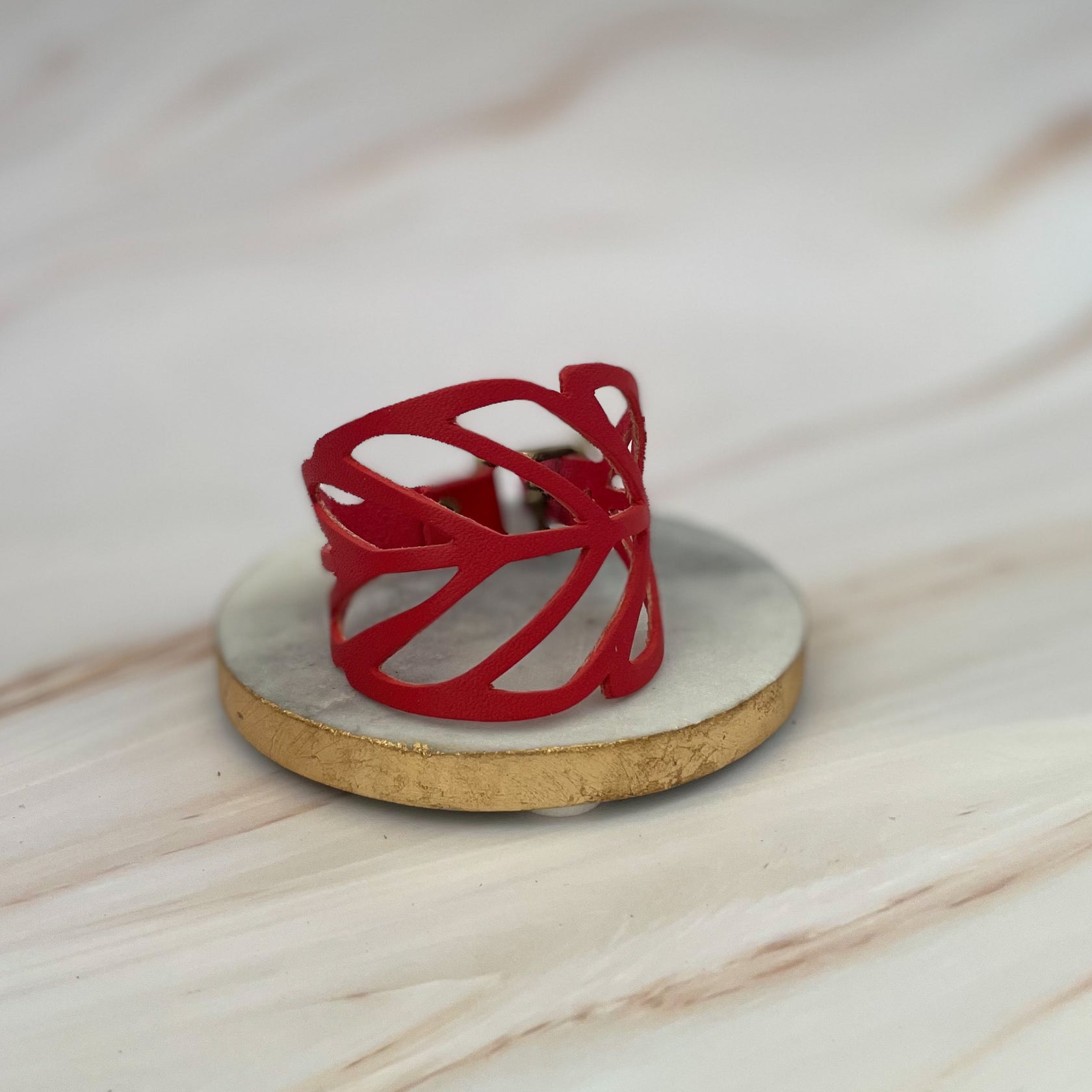 Leather Leaf Cuff by Cravn | Upcycled Leather Jewelry for Women – Cravn ...